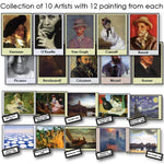 Collection of Ten Artists Paintings with Biographies | Montessori123 ...
