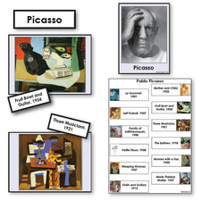 Picasso 2-Part Cards of Paintings with Biography | Montessori123 ...