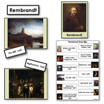 Rembrandt 2-Part Cards of Paintings with Biography | Montessori123 ...