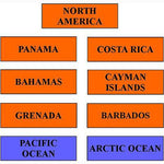 Labels for Countries & Waterways North America Level 1 | Montessori123 ...