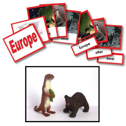 Geography 3-Part Cards with Objects for Europe | Montessori123 ...