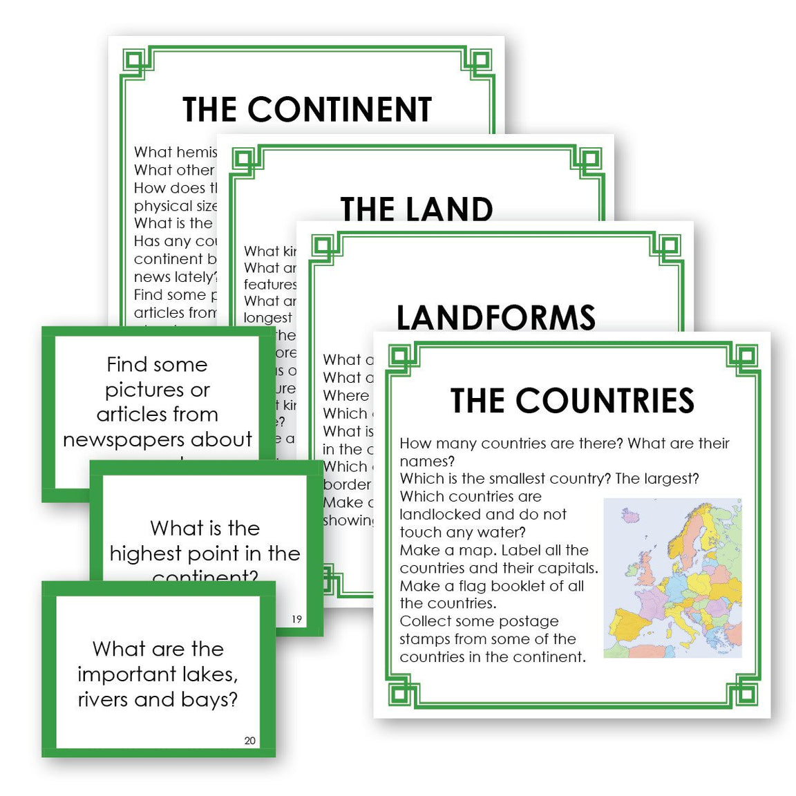 Geography Montessori Materials | Montessori123 | Learning Cards ...