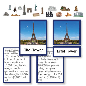 World Landmarks Cards with Descriptions & Objects | Montessori123 ...