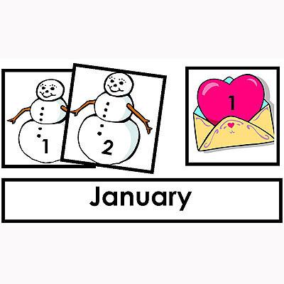 Calendar Cutouts for a Year | Montessori123 | Primary Students ...