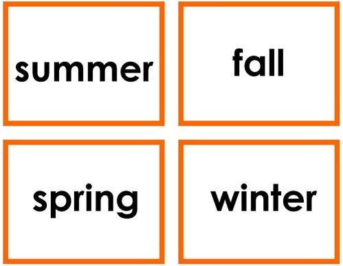 Time & Seasons | Montessori123 | Learning Cards — Montessori 123