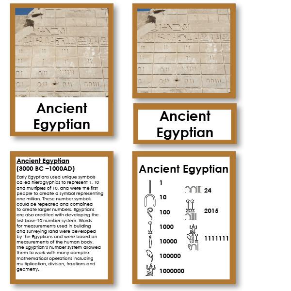 History of Numbers 3-Part Cards with Descriptions | Montessori123 ...