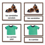 Spanish Language Clothing 3-Part Cards & Photographs | Montessori123 ...