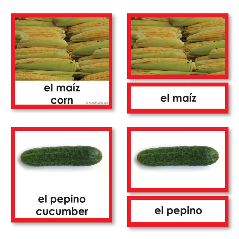 Spanish Montessori Materials | Montessori123 | Learning Cards ...
