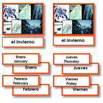 Spanish Language Months of the Year and Days of the Week 3-Part Cards ...