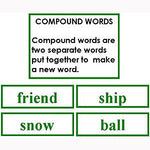 Word Study: Compounds - Matching Cards | Montessori123 — Montessori 123
