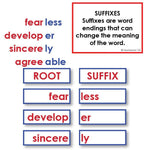 Word Study: Suffixes - Matching Cards | Montessori123 — Montessori 123