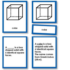 Geometric Solids Nomenclature 3-Part Cards | Montessori123 | Primary ...
