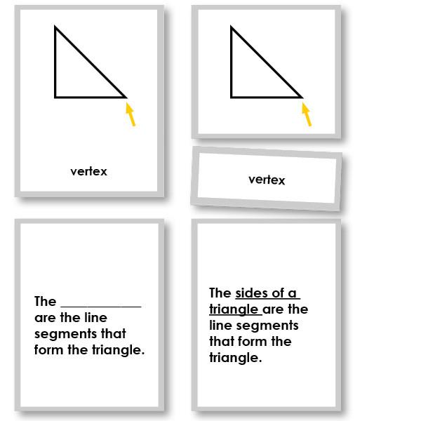 Geometry Triangles 3-Part Cards with Definitions | Montessori123 ...