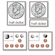 Coin Equivalency 3-Part Cards with Working Charts | Montessori123 ...