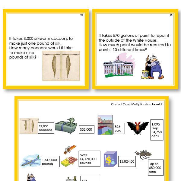 Math Word Problems for Multiplication | Level 2 | Montessori123 ...