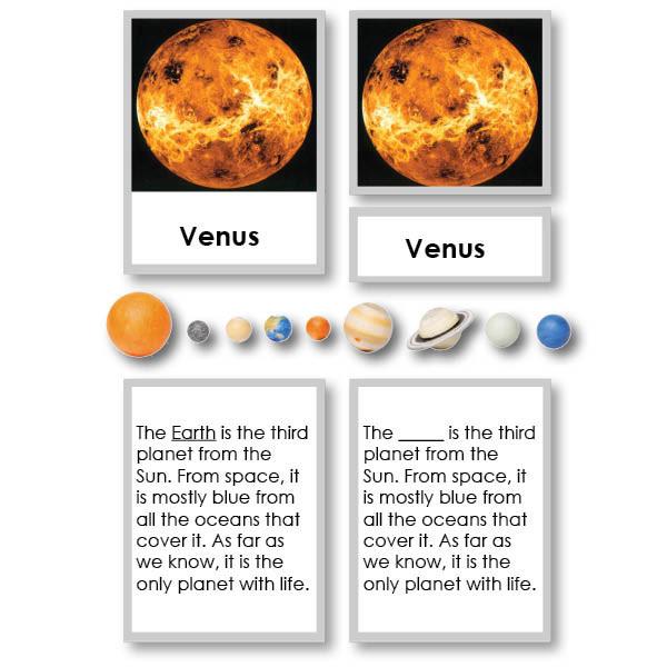 Solar System 3 Part Cards Solar System: 3 Part Nomenclature Cards