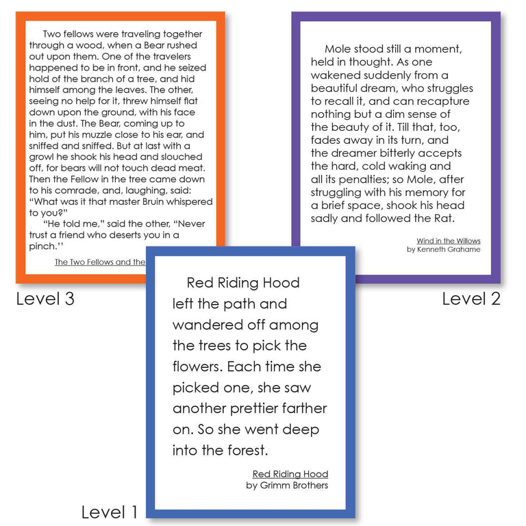 Reading Montessori Materials | Montessori123 | Learning Cards ...